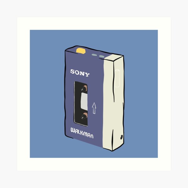 "Retro Sony Walkman TPS-L2 (1979) Graphic" Art Print by MookensteinzTee ...