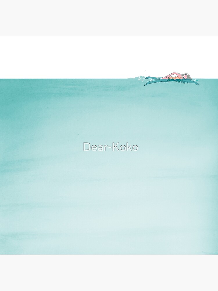 "Front crawl in the lagoon" Poster for Sale by Dear-Koko | Redbubble