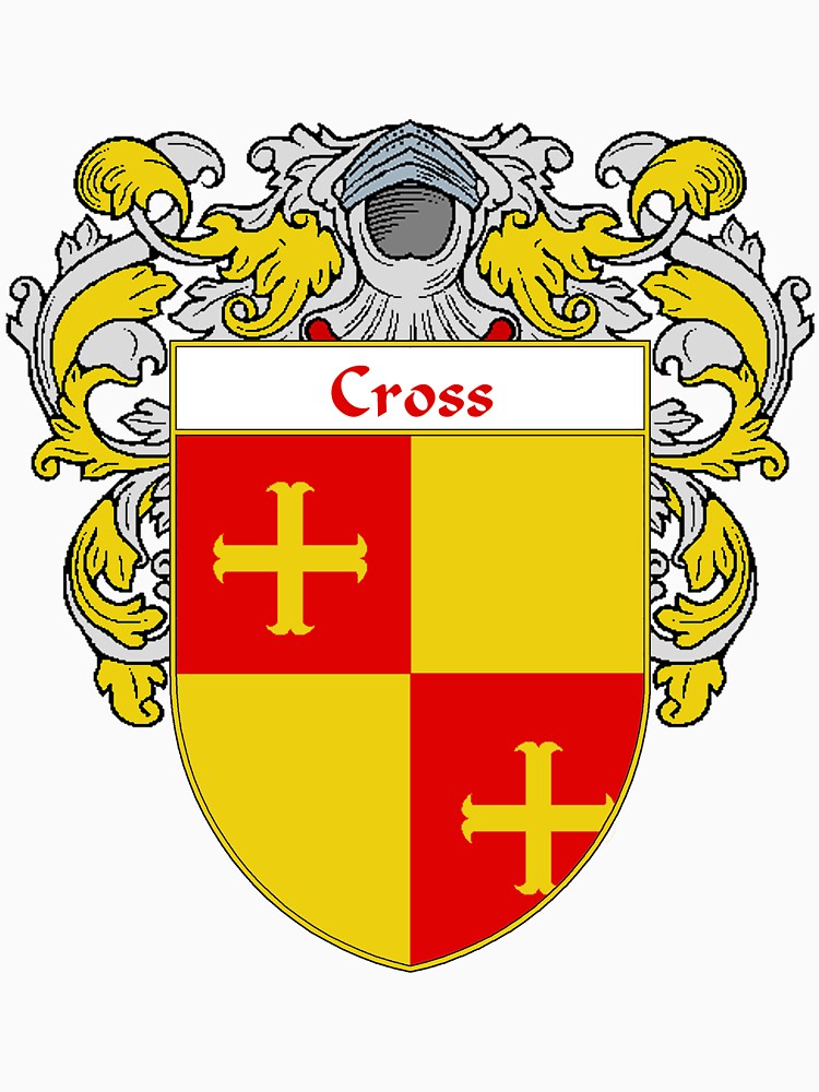 "Cross Coat of Arms/Family Crest" T-shirt for Sale by IrishArms ...