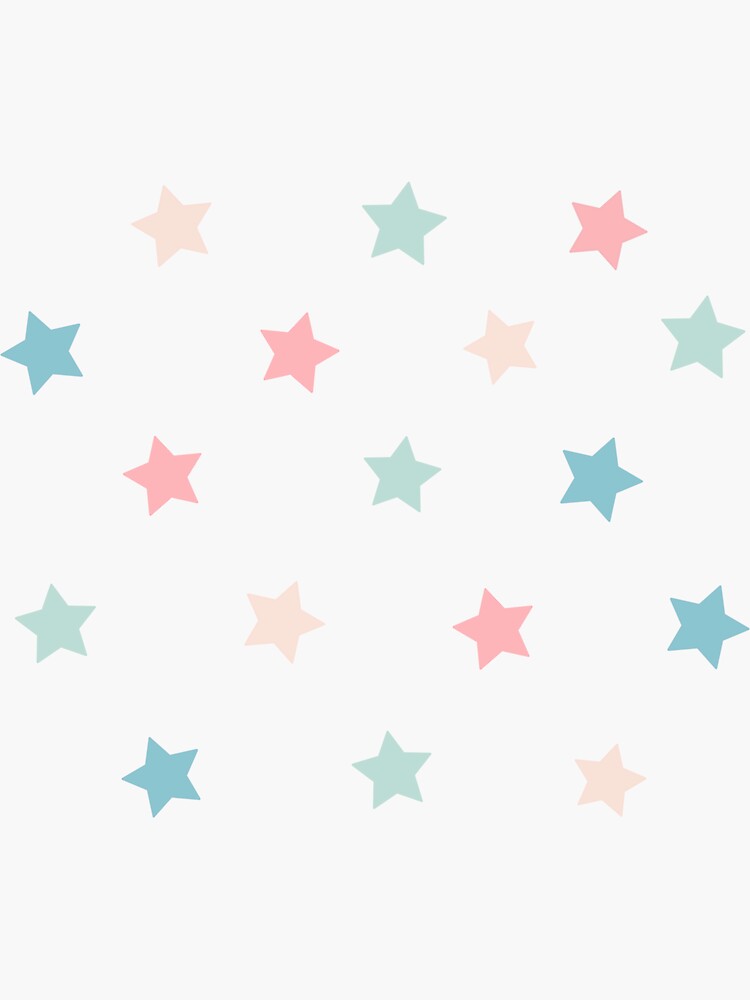 "pastel stars sticker pack" Sticker for Sale by elenaabarbajosa | Redbubble