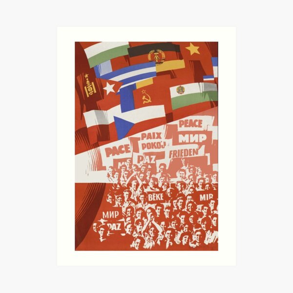 ""Peace" Soviet anti-war poster, 1980s" Art Print for Sale by dru1138 ...