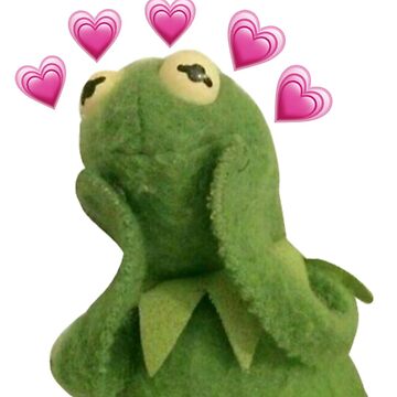 "Kermit In Love " Sticker for Sale by SticksTooSlick | Redbubble
