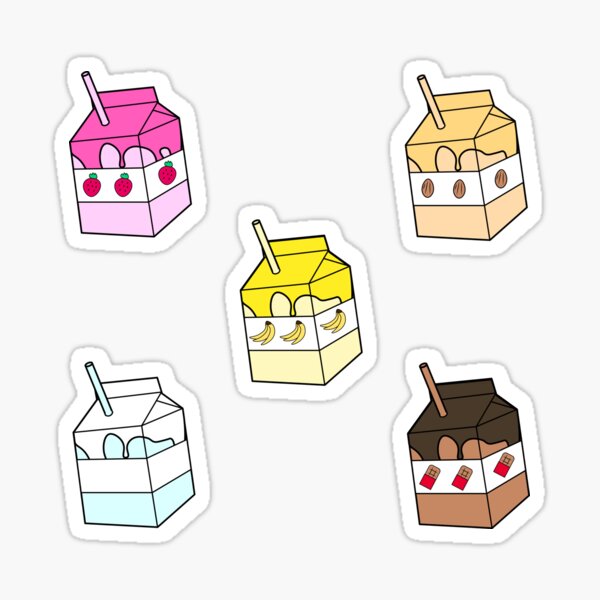 "Milk Variety Pack" Sticker for Sale by Tammato | Redbubble