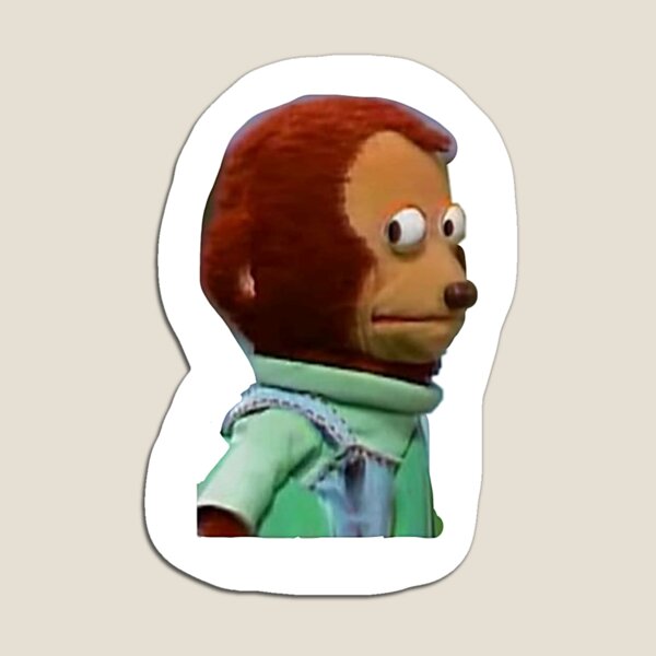 "Side Eye Monkey Meme" Magnet for Sale by SticksTooSlick | Redbubble