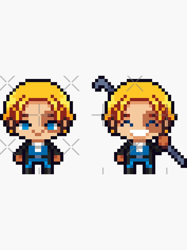 "Sabo - One Piece - Pixel Art" Sticker by MoDsama | Redbubble