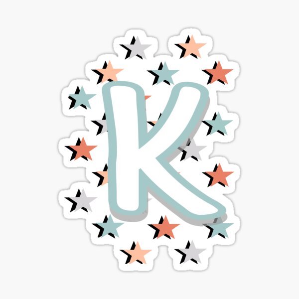 "VSCO letter K" Sticker for Sale by Kristin Deaver | Redbubble