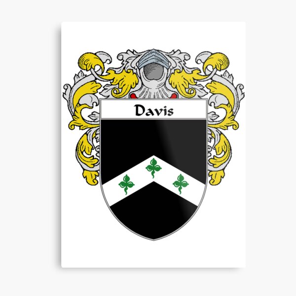 "Davis Coat of Arms/Family Crest" Metal Print for Sale by IrishArms ...