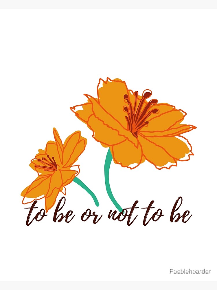 "To be or not to be- William Shakespeare quote" Poster for Sale by ...