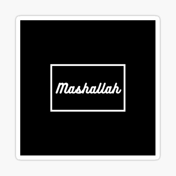 "Mashallah " Sticker von Bodytexx | Redbubble