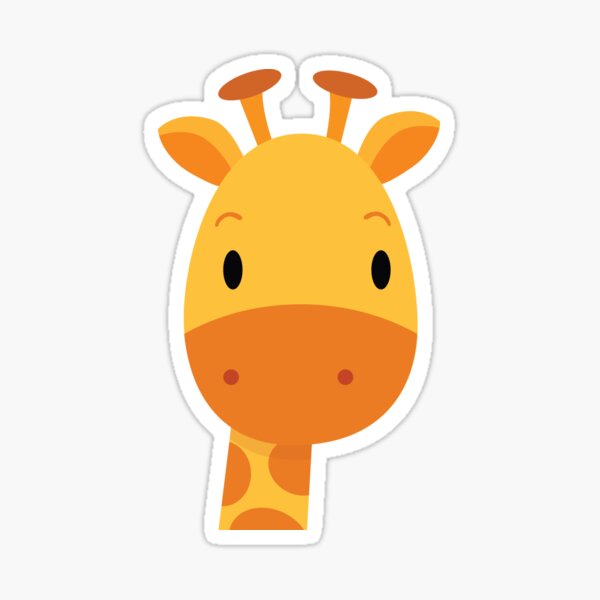 "CUTE GIRAFFE STICKER (cute giraffe sticker)" Sticker by MKs-stickers ...