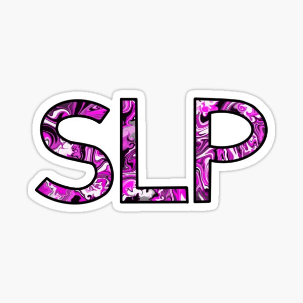 "Pink SLP lettering" Sticker for Sale by Kru22 | Redbubble