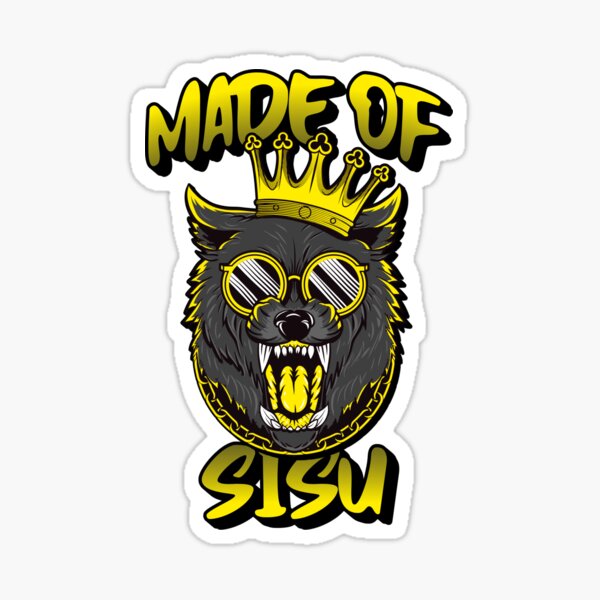 "Made of Sisu - Wolf Pack" Sticker by madeofsisu | Redbubble