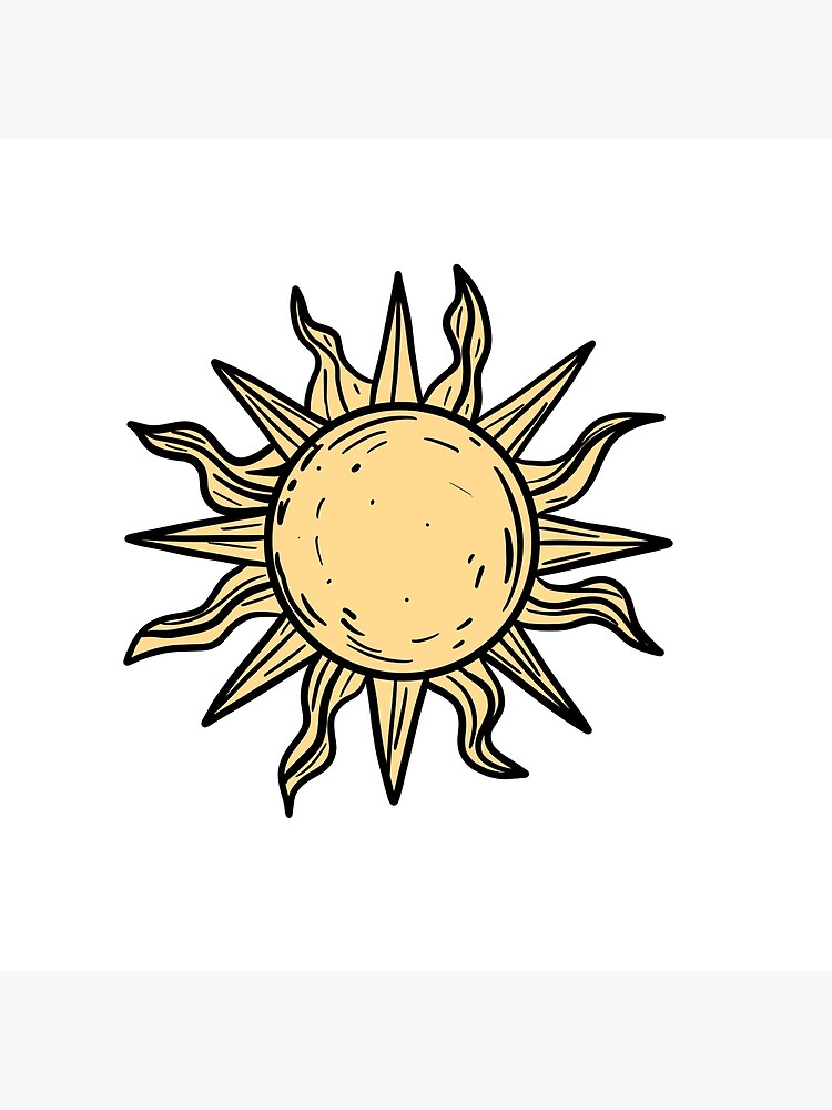 "Aesthetic Boho Yellow Sun" Poster for Sale by CaitlinCerys | Redbubble