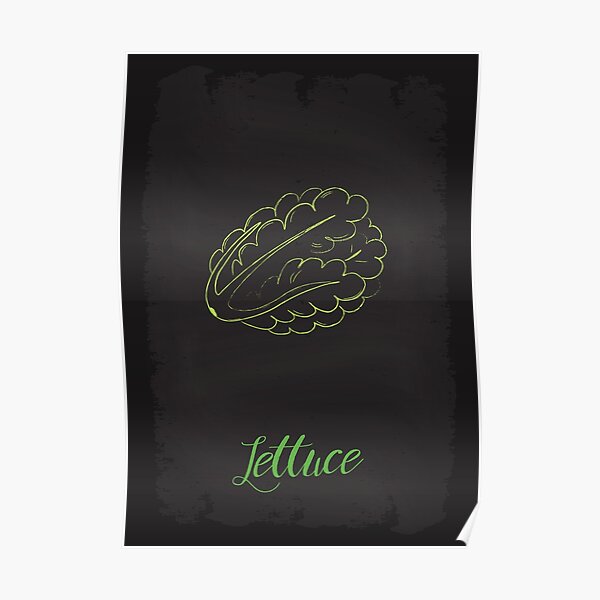 "Lettuce" Poster by dk-design85 | Redbubble