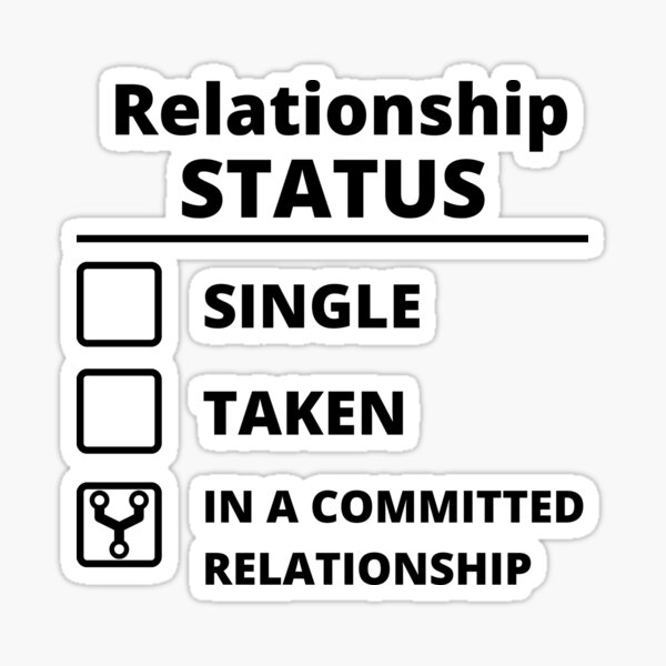 "Git Relationship Committed" Sticker for Sale by cheekygeek | Redbubble