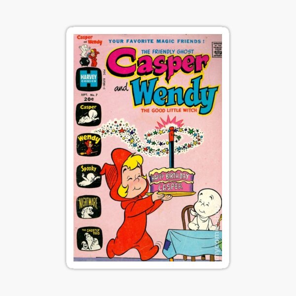 "Casper " Sticker for Sale by Lemmonsky | Redbubble