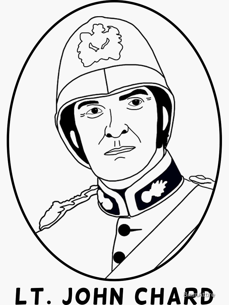 "Zulu Lt John Chard" Sticker for Sale by 8mmAttire | Redbubble