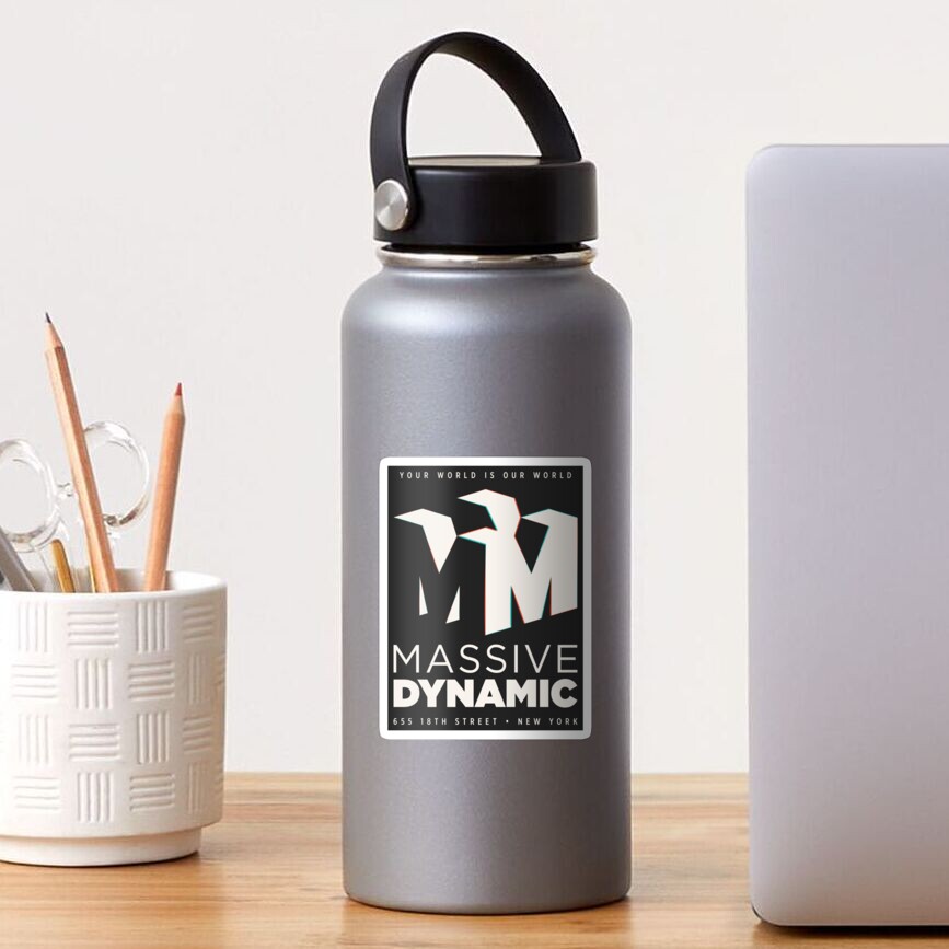 "Massive Dynamic (white version)" Sticker for Sale by monsieurgordon ...