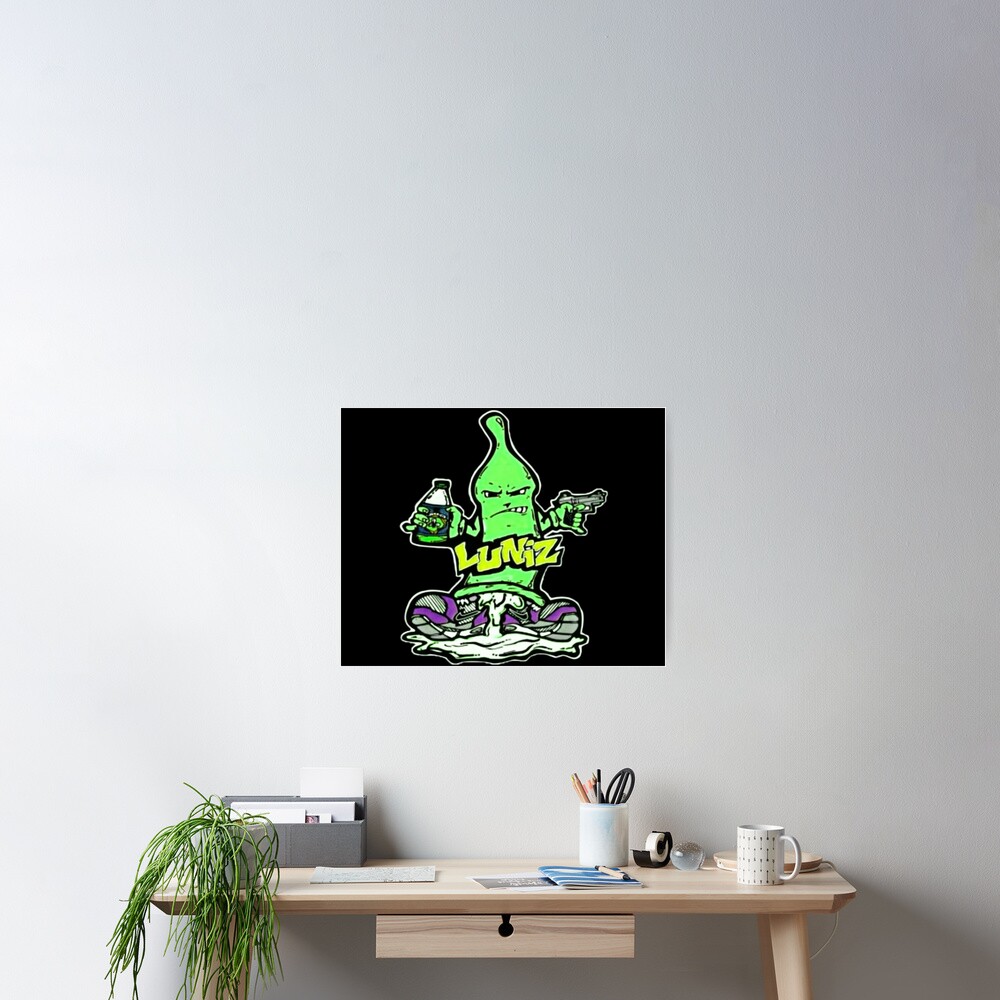 "luniz 90s rap logo" Poster for Sale by billyhendryx | Redbubble
