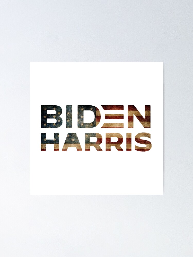 "Biden Harris logo" Poster for Sale by CassieG00 | Redbubble
