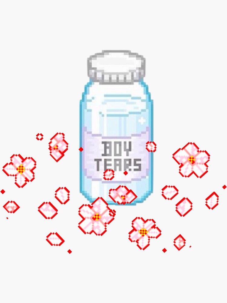 "BOYS TEARS" Sticker for Sale by frootlou | Redbubble