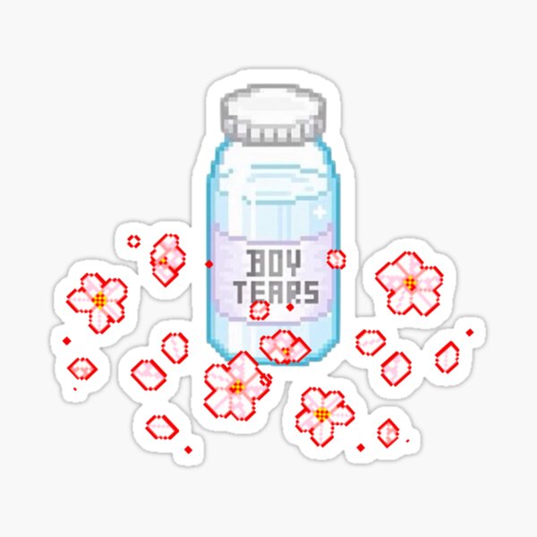 "BOYS TEARS" Sticker for Sale by frootlou | Redbubble