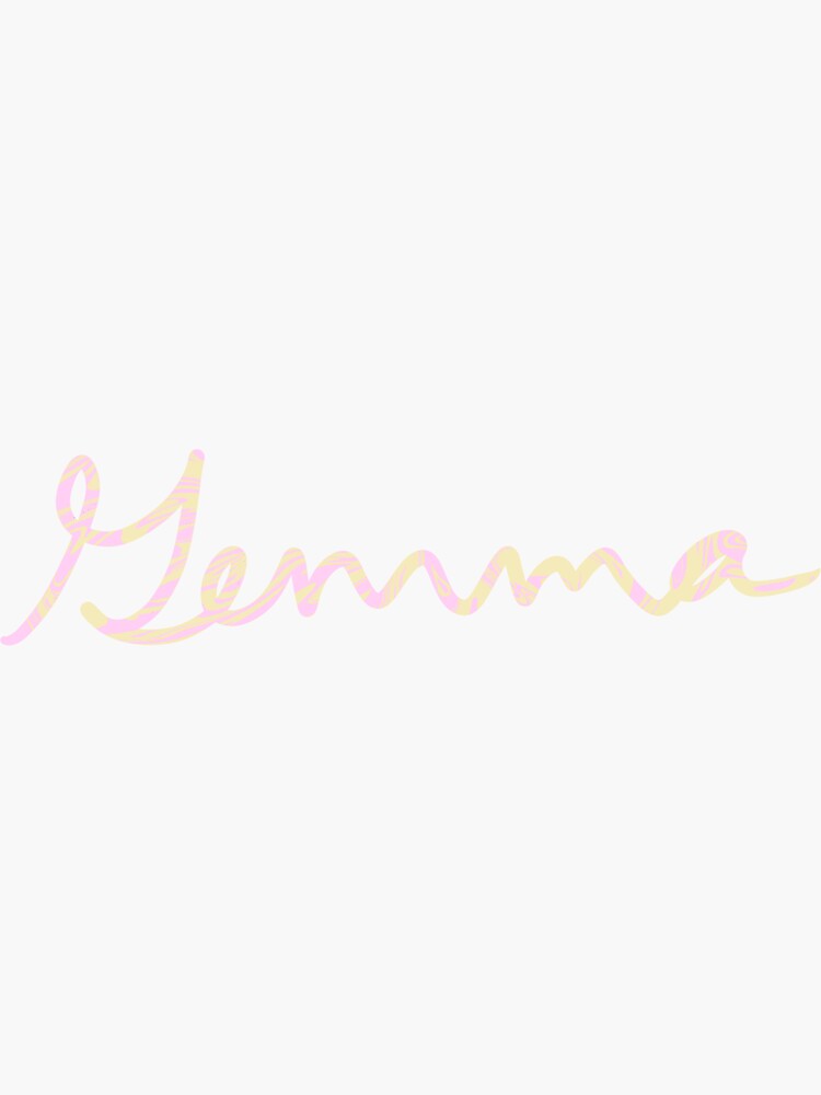 "Gemma" Sticker for Sale by ROLdrawing | Redbubble