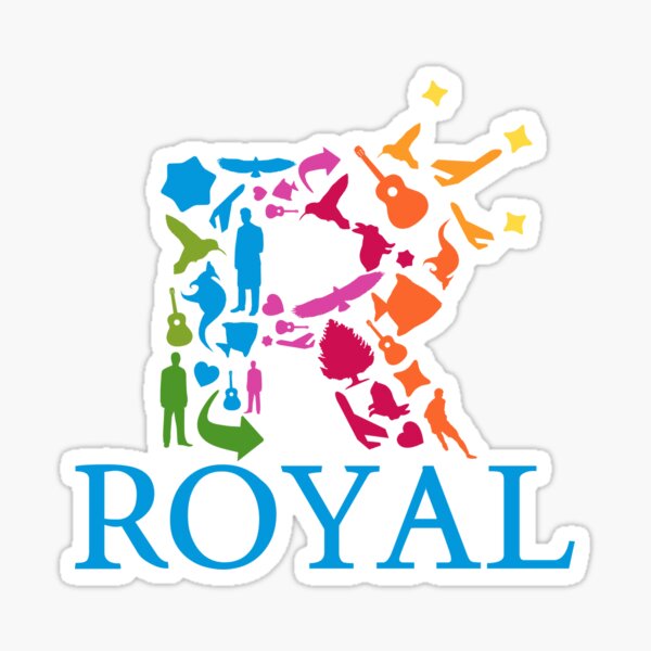 "ROYAL" Sticker by AXOREYAT | Redbubble