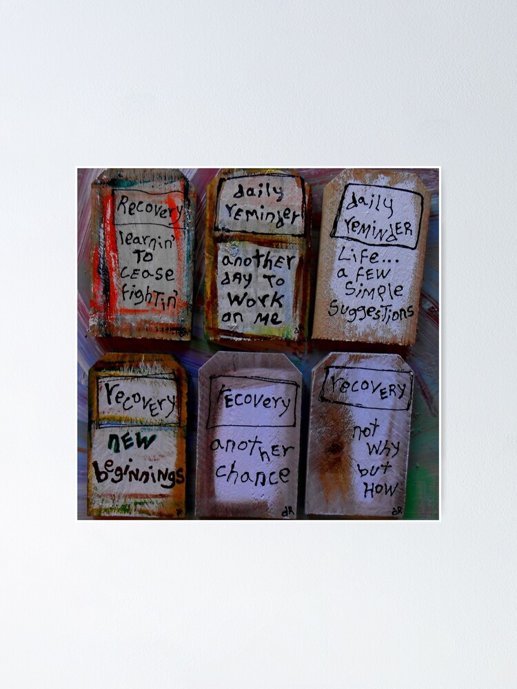 "recovery collage" Poster for Sale by songsforseba | Redbubble