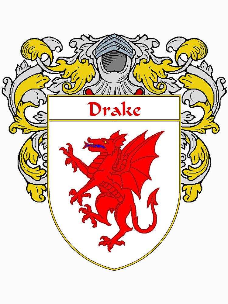 "Drake Coat of Arms/Family Crest" T-shirt by IrishArms | Redbubble