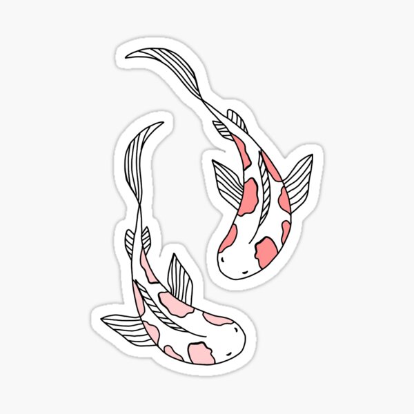 "Small Koi" Sticker for Sale by TiaGandhi | Redbubble