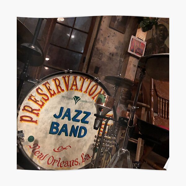 "Preservation Hall" Poster for Sale by noramary21 | Redbubble