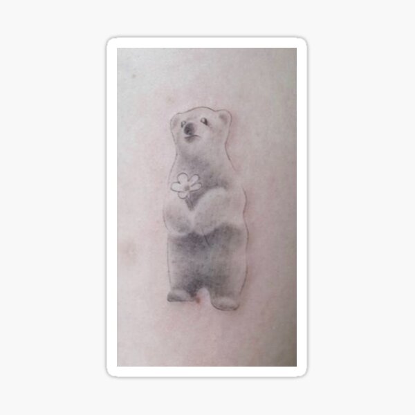 "Sun Flower Bear" Sticker for Sale by JomarysStickers | Redbubble