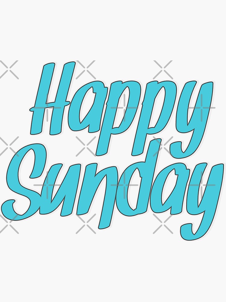 "Happy Sunday" Sticker by Rudi81 | Redbubble