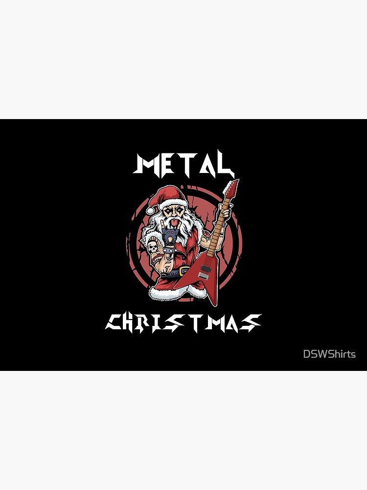 "Heavy Metal Christmas Metalhead Santa Rock Horns Death Metal" Mask for ...