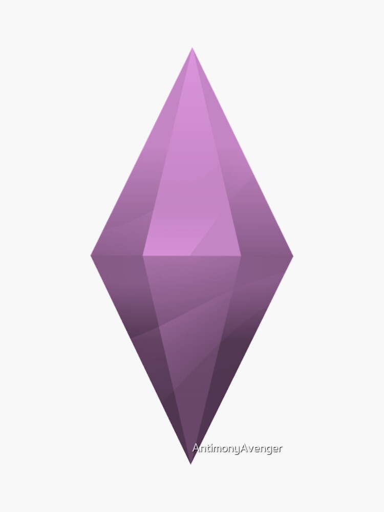 "The Sims Single Purple Plumbob" Sticker for Sale by AntimonyAvenger ...