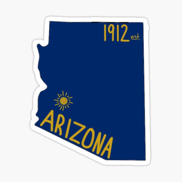 "Arizona Outline" Sticker for Sale by ellajaneg1 | Redbubble