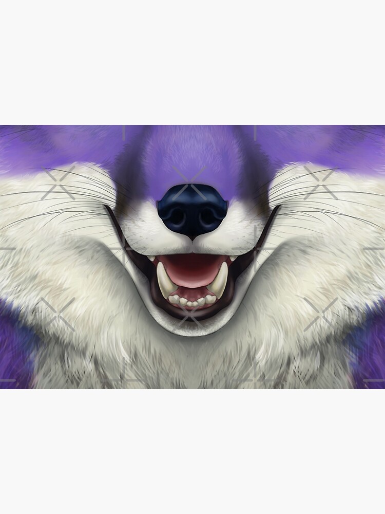 "Purple Fox Face" Mask for Sale by SidianArts | Redbubble