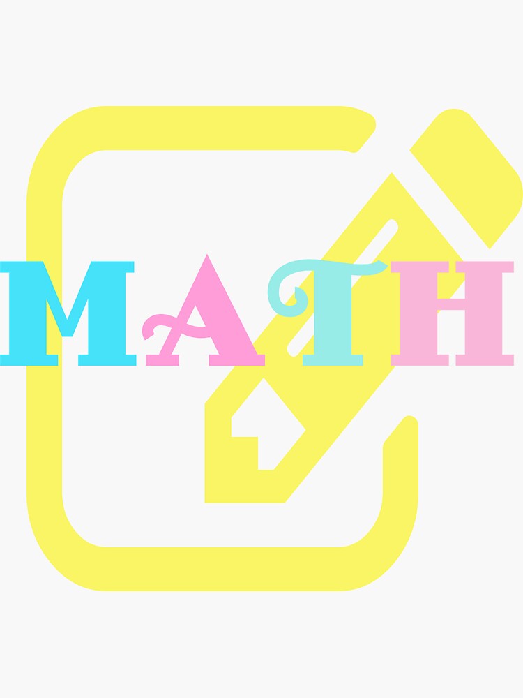 "Math Binder/Folder/Notebook Sticker" Sticker for Sale by AHARArrr ...