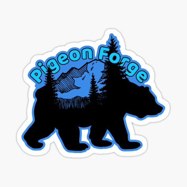 "Pigeon Forge Black Bear " Sticker for Sale by Dixiedeadhead | Redbubble