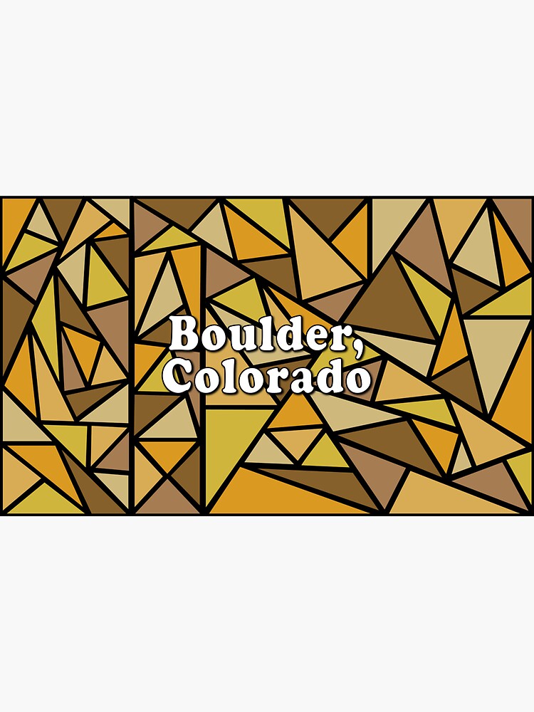 "Boulder, Colorado" Sticker by trianglegirl1 | Redbubble