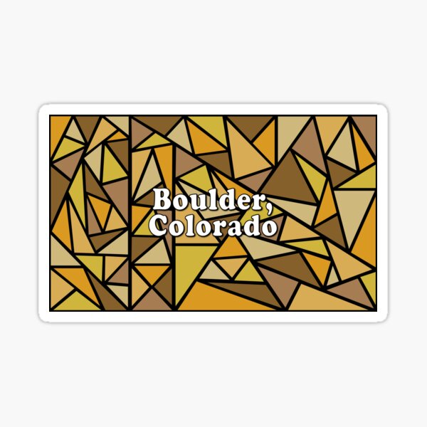 "Boulder, Colorado" Sticker by trianglegirl1 | Redbubble