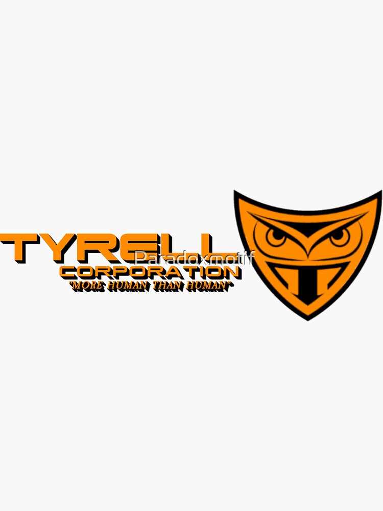 "Tyrell Corp Replicant HQ" Sticker for Sale by Paradoxmotif | Redbubble