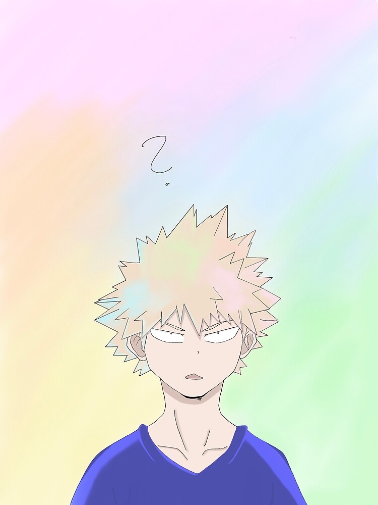"Confused Bakugou Katsuki" Poster by MonoPumpkin | Redbubble