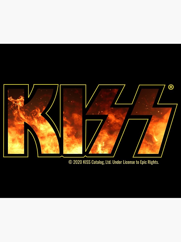 "KISS (Flames Fire Logo)" Poster for Sale by Logic72 | Redbubble