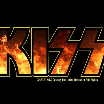 "KISS (Flames Fire Logo)" Poster for Sale by Logic72 | Redbubble