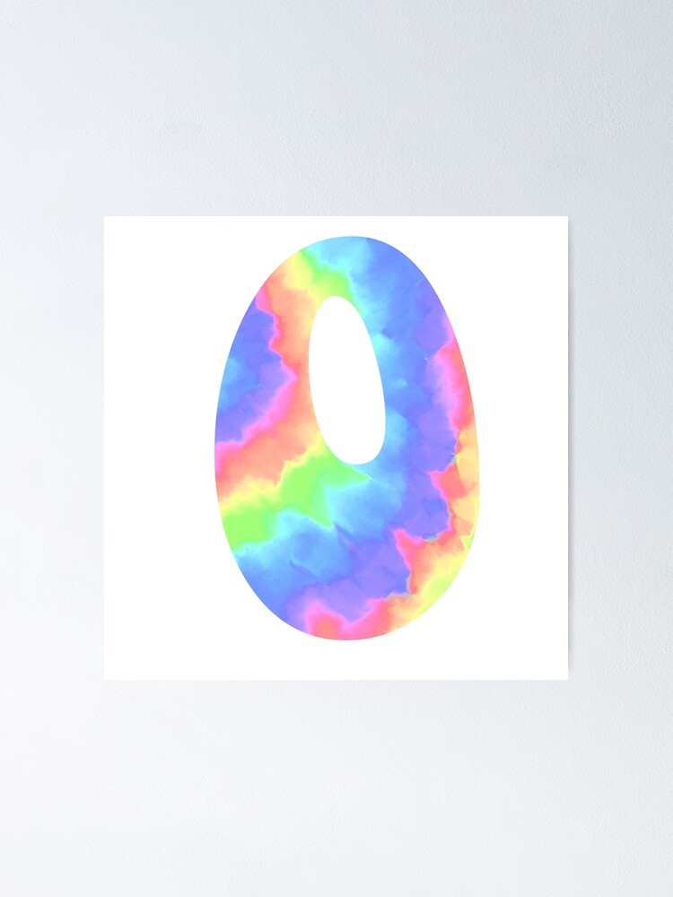 "tie dye letter "O"" Poster for Sale by embrody | Redbubble