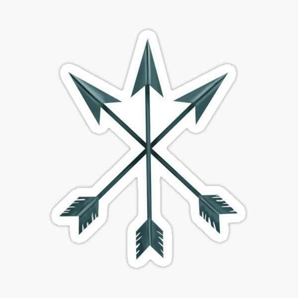 "Three Arrows with a Dark Blue Background" Sticker for Sale by ...