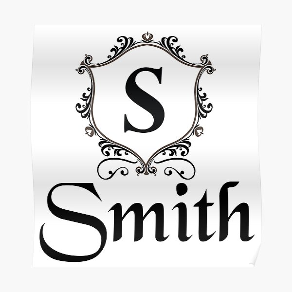 "Smith" Poster for Sale by 1PointlessPeach | Redbubble