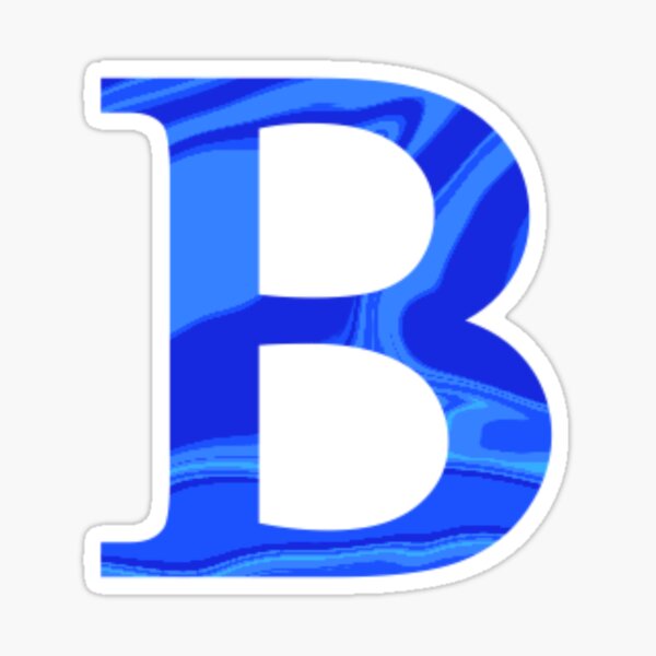 "Letter B" Sticker by sbeckman | Redbubble